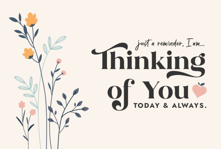 Free Printable Thinking of You Card to Share with a Friend - Caring ...