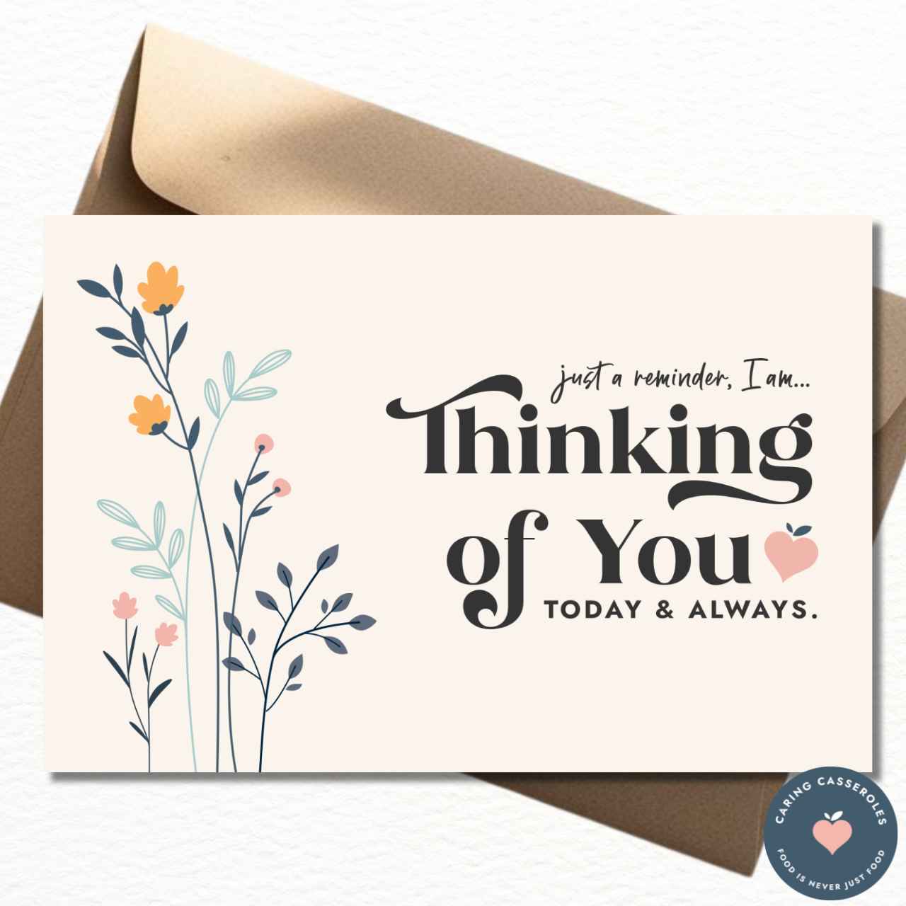 Free Printable Thinking of You Card to Share with a Friend - Caring ...